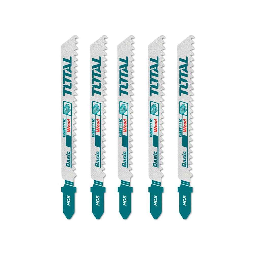 Set 5 Hojas Tipo T para Madera 74mm